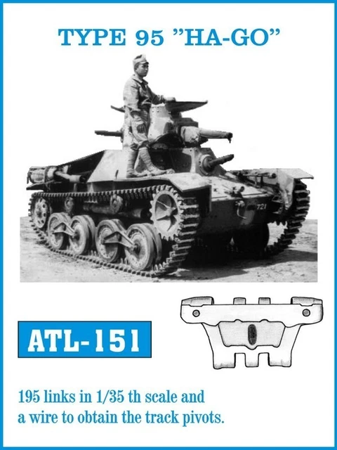 1/35 FRIULMODEL ATL-151 Japanese Tank Type 95 HA-GO metal tracks. EUR ...