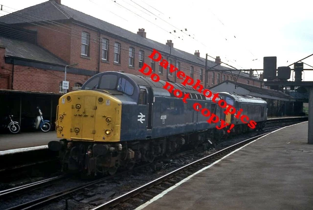 ORIGINAL 35MM Slide Railway Diesel /Steam-40099 & 45034 @ Guide Bridge ...