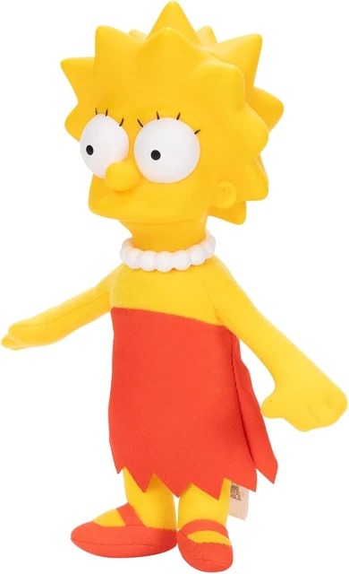 THE SIMPSONS LISA SIMPSON Plush Features Soft Fabric Body with Sculpted ...