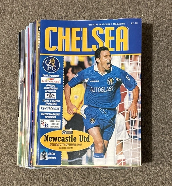 27 X NEWCASTLE United 1990’s Away Programme Bundle, Excellent Condition ...