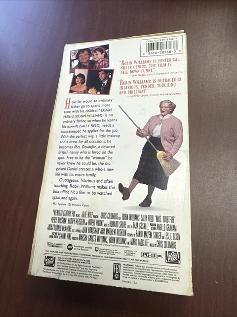 MRS. DOUBTFIRE (VHS, 1996) £2.06 - PicClick UK