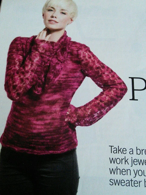 PRECIOUS JEWEL, knitting pattern for Ladies Sweater by Ruth Maddock £1. ...