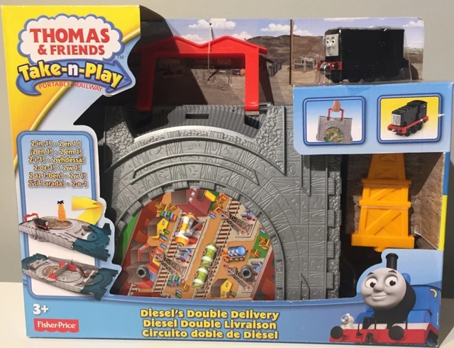 THOMAS & FRIENDS Take-n-Play DIESEL'S DOUBLE DELIVERY 2 in 1 Portable Railway $21.99 - PicClick CA