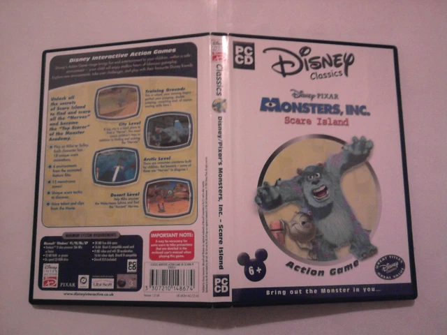 UNTESTED DISNEY CLASSICS Monsters Inc Windows PC CD-ROM Game - [ll, 070 ...