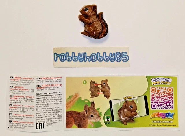 VQ129 SQUIRREL + BPZ (EAC 10.2023) KINDER Surprise Italy 2024/25 ...