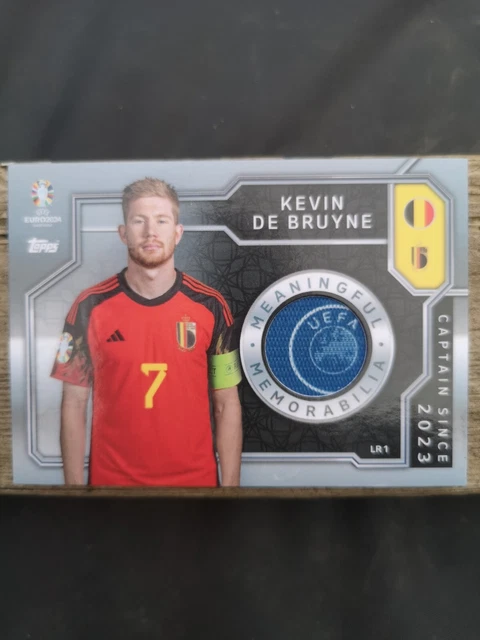 TOPPS MATCH ATTAX Euro 2024 LEADER Relic Kevin De Bruyne Belgium ...
