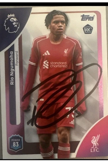 RIO NGUMOHA HAND-SIGNED Rookie 2025 Auto Card. Topps 2026 Premier ...