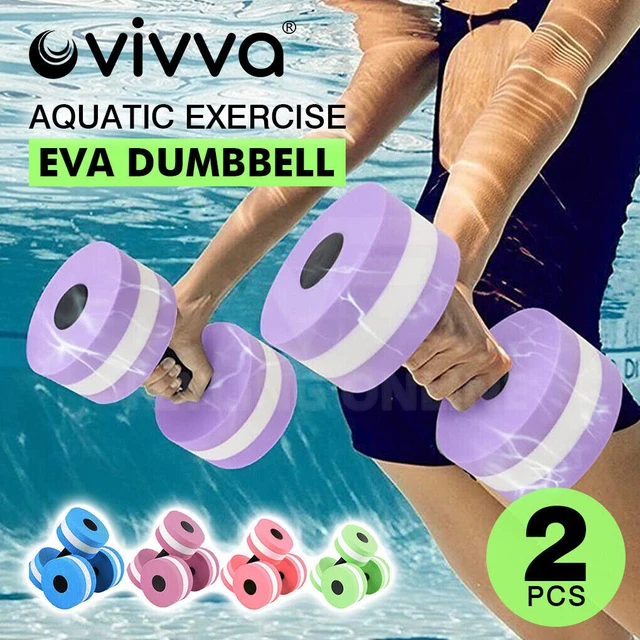 2X WATER AEROBICS Dumbbell EVA Aquatic Barbell Aqua Fitness Pool ...