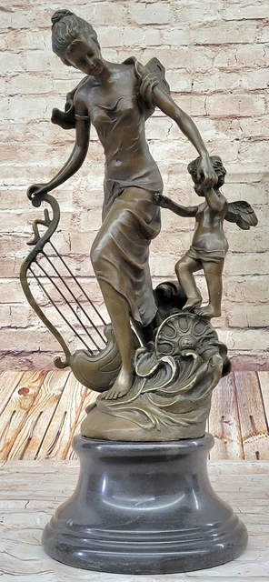 ART DECO BUTTERFLY Angel Nymph Fairy Fantasy Art Collector Bronze ...