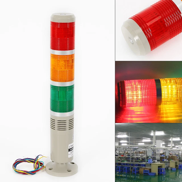ALARM WARNING STACK Light , LED Signal Tower Lamp Red Yellow Green ...