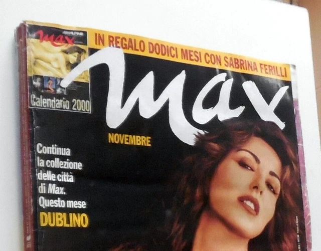 RIVISTA MAX SABRINA Ferilli Novembre No Calendario EUR 1,99 - PicClick IT
