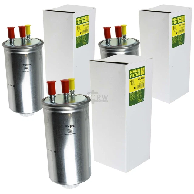 3X ORIGINAL MANN-FILTER Filtre pour Carburant WK 8039 Filtre à ...