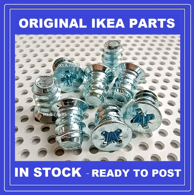 IKEA SCREWS 100365 HEMNES STALL BRUSALI MALM GENUINE PARTS x8 £3.95 ...