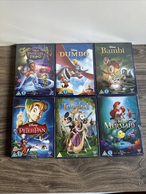 DISNEY CLASSICS DVD Bundle X 6. Cert U & PG. SEALED. £10.50 - PicClick UK