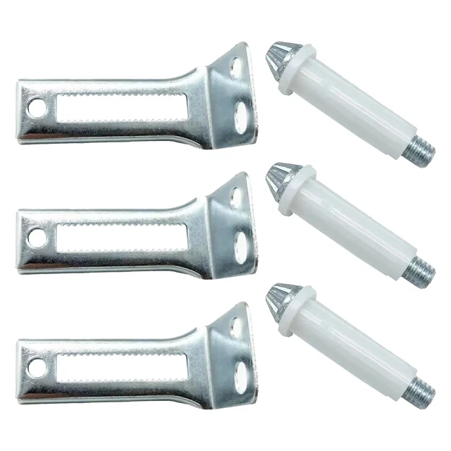 6PCS BI FOLD Door Hinge Repair Kit for 1 to 1 3/8in Thick Doors White ...