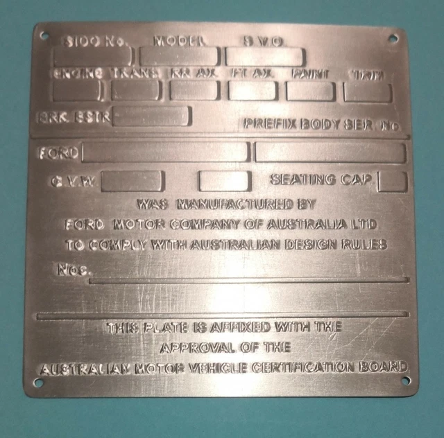 BLANK FORD FALCON GT HO Restoration (Build Plate) $370.00 - PicClick AU
