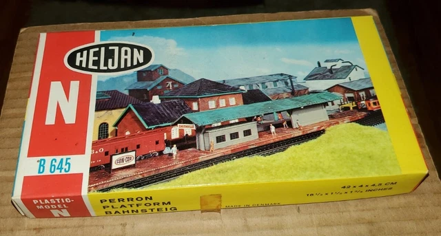 HELJAN B 645 N Scale Plastic Train Platform Model Kit Made in Denmark ...