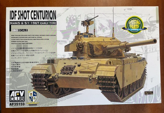 IDF SHOT CENTURION Mk.5 & 5/1 1967 - 1/35 Scale AFV Club Unassembled ...