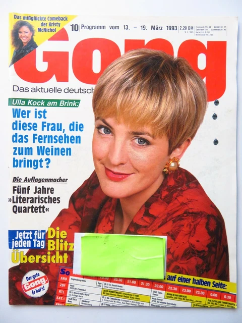 GONG NR 10/1993, Kristy McNichol, Ulla Kock an Brink, Helmut Zierl ...