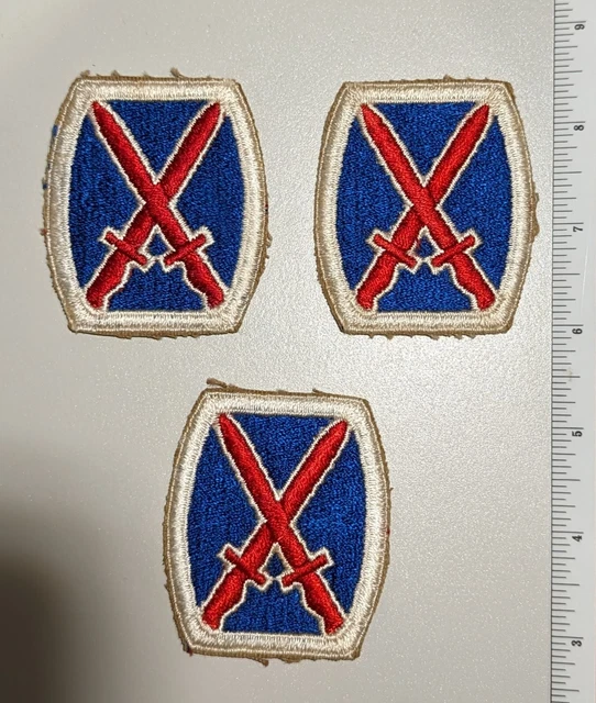 WORLD WAR II US Army 10th INFANTRY Division Patch (3) - Vintage ...