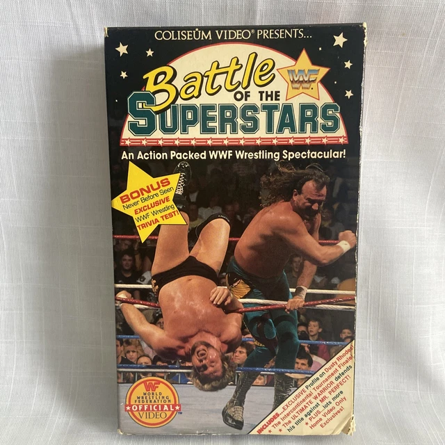 WWF BATTLE OF The Superstars 1992 Vhs Coliseum Video Wwf Vhs Wwe ...