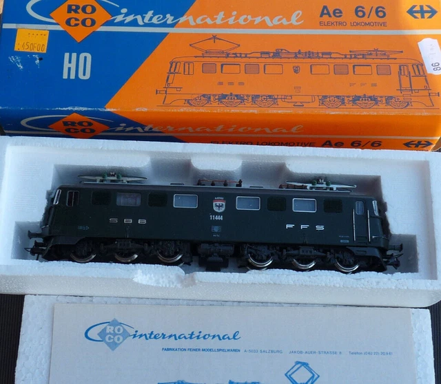 ROCO .ELECTRIC LOCOMOTIVE Ae 6/6 of the SBB SBB. REF 4195 . HO . $200. ...