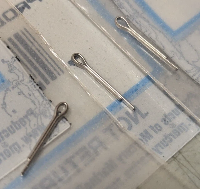 LOT OF 3 Genuine Mercury Outboard Cotter Pins 18-880850 NEW OEM $19.41 ...