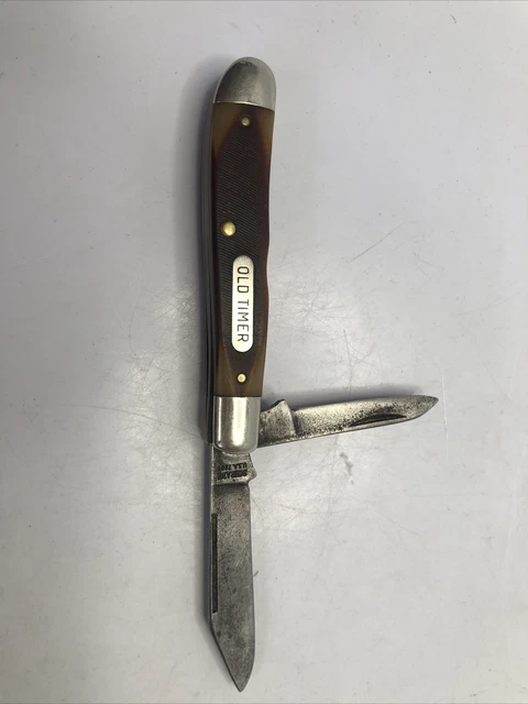 VINTAGE SCHRADE OLD TIMER pocket KNIFE 720t collectable Made In USA ...