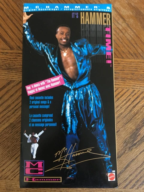 MC HAMMER DOLL With Cassette 1991 1090 Mattel Canada 12" Action Figure ...