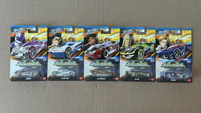 HOT WHEELS SILVER Series AcceleRacers Full Set of 5 Cars $39.99 ...