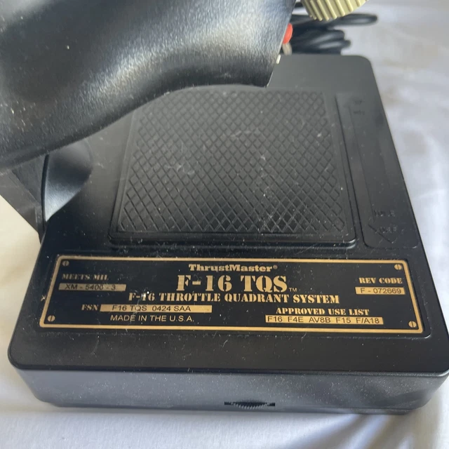 THRUSTMASTER F-16 TQS Throttle Quadrant System Flight Simulator ...