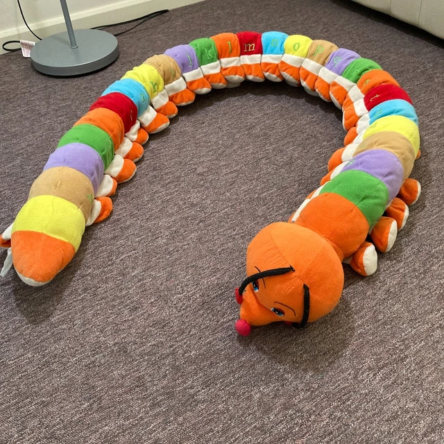 GIANT 80& LONG ABC Alphabet Caterpillar Plush Preschool Daycare ...