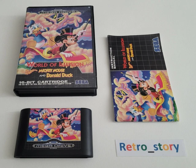 SEGA MEGA DRIVE - World Of Illusion Starring Mickey Mouse And Donald ...