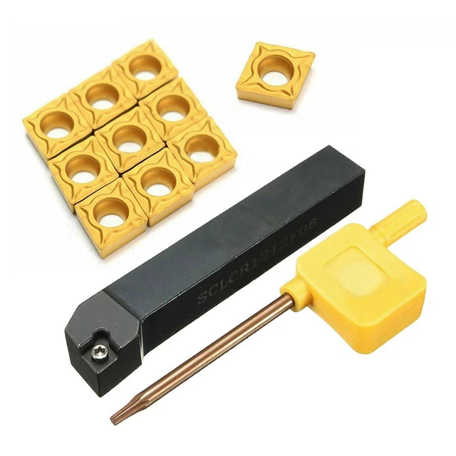 PORTE-OUTIL DE TOURNAGE de tour haute performance et ensemble d'inserts CCMT0602 EUR 19,33 ...