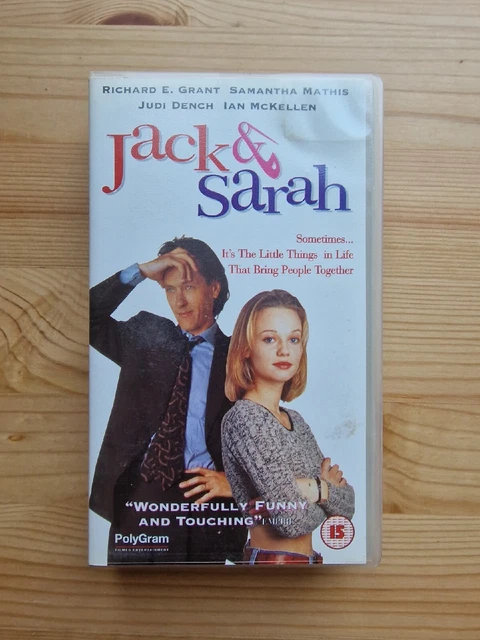 JACK & SARAH (VHS, 1995), Richard Grant, Samantha Mathis, Judi Dench £2 ...