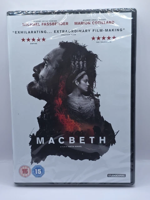 MACBETH DVD NEW 2015 Michael Fassbender Marion Cotillard Shakespeare ...