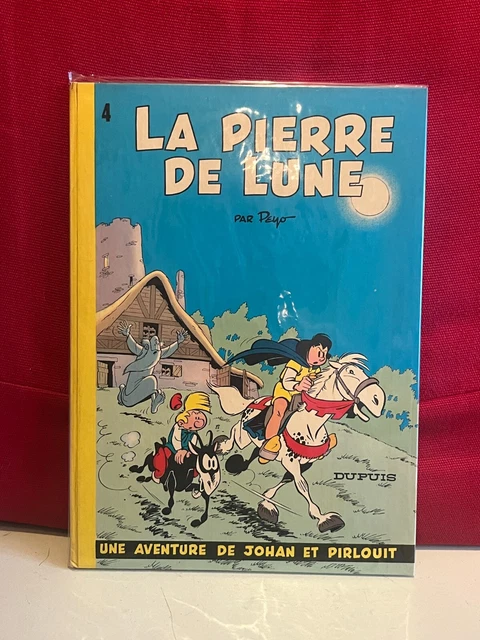 JOHAN ET PIRLOUIT LA PIERRE DE LUNE PEYO EDITION 4d1975 .COTE 30 euros ...