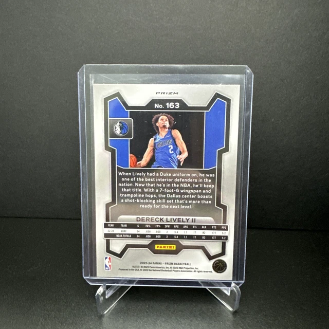 CARTA ROOKIE DERRICK Lively Jr 2023-24 argento prizm RC Mavericks EUR 5 ...
