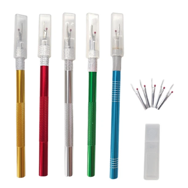 SEAM STITCH RIPPER Unpicker Thread Cutter Sewing Tool with 5x ...