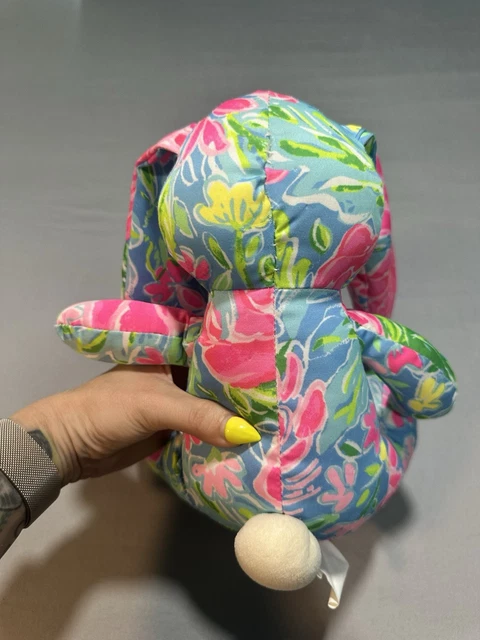 LILLY PULITZER STUFFED Plush Bunny Rabbit Zanzibar Floral Bunny ...