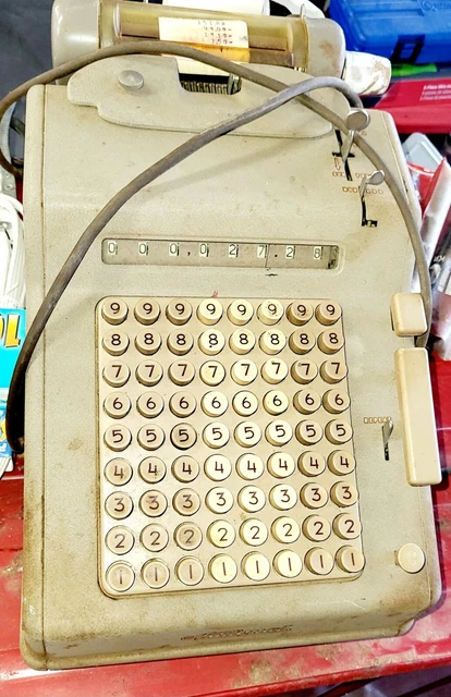 VINTAGE NCR NATIONAL Keyboard Accounting/Adding Machine E Series, With ...