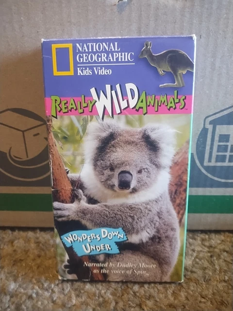 VINTAGE VHS WONDERS Down Under Really Wild Animals National Geographic Kids Vid £12.00 - PicClick UK