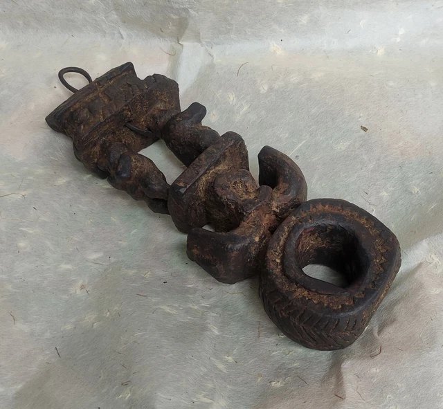 ANTIQUE PRIMITIVE WOODEN Ghurra Butter Churner Key Neti Himalayan Art ...