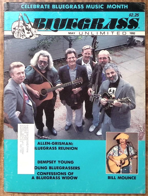 1992 BLUEGRASS UNLIMITED David Grisman Red Allen Jerry Garcia Dempsey ...