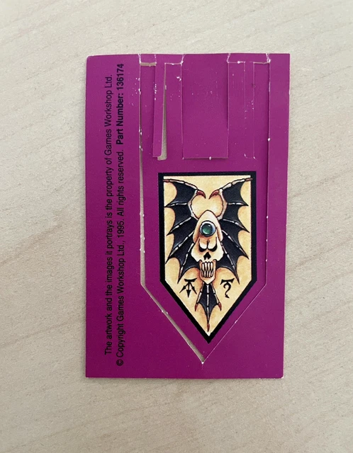 WARHAMMER DARK ELF Elves Standard Bearer Banner Sticker Command 136174 ...