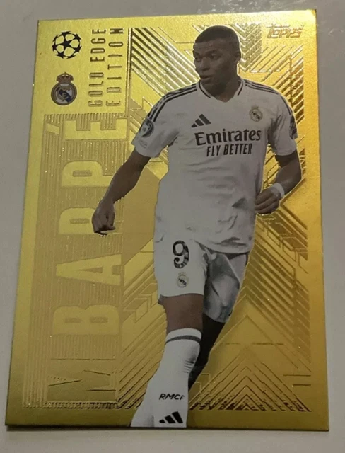TOPPS MATCH ATTAX Extra 2024/2025 Kylian Mbappe Gold edge edition GOL10 ...