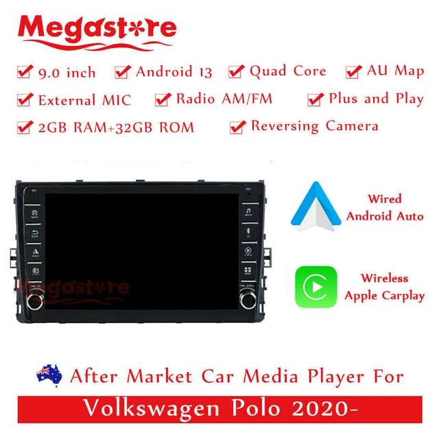 9” ANDROID 13 Car carplay head unit auto stereo GPS For Volkswagen Polo ...