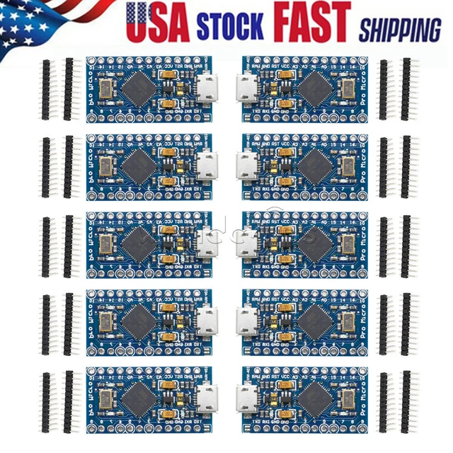 1-10PIECE MICRO USB/TYPE-C Pro Micro ATMEGA32U4 Development Board For ...