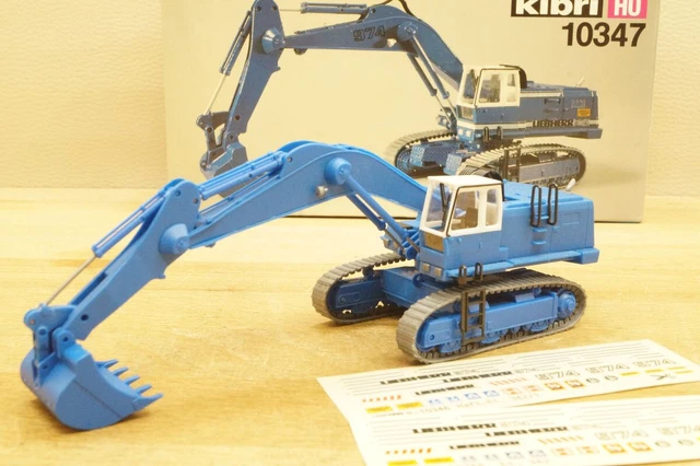 HO 1:87 KIBRI 10347 LIEBHERR 974 Raupenbagger Fertigmodell Gebaut mit ...