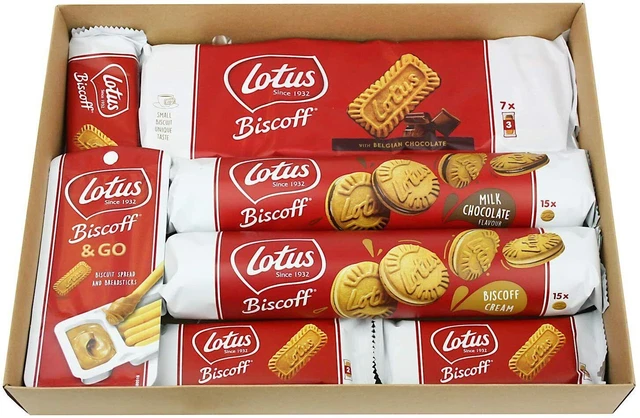 LOTUS BISCOFF HAMPER Biscoff & Go Cioccolato Biscotti Confezione Regalo ...